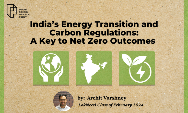 India's Energy Transition & Carbon Regulations: Roadmap to Net Zero | ISPP