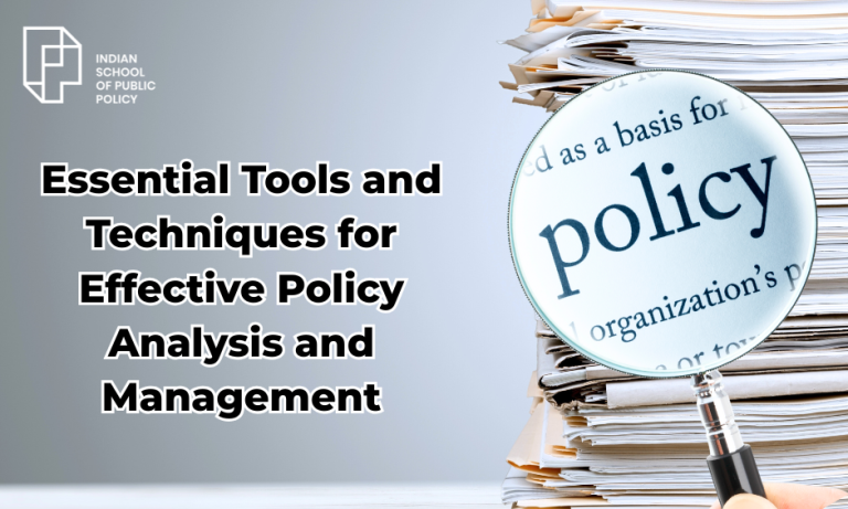 Essential Tools for Policy Analysis & Management